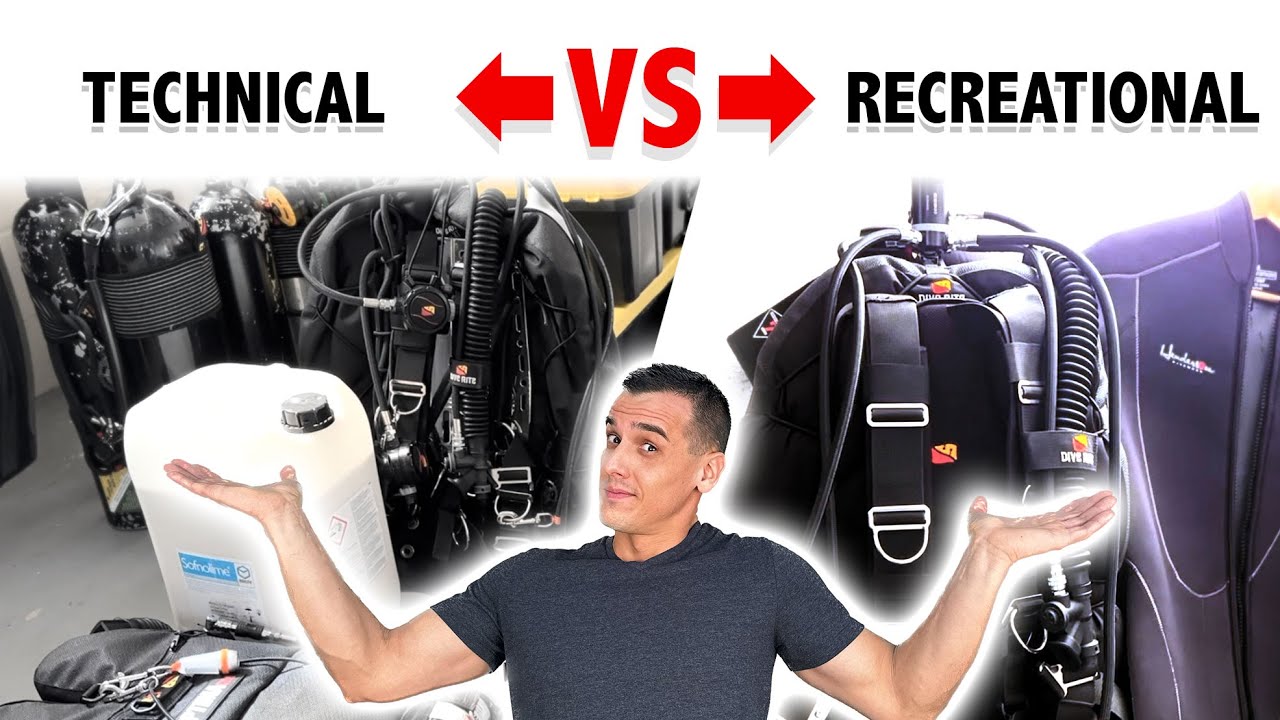 Packing For Technical CCR Diving Vs. Recreational Diving - YouTube
