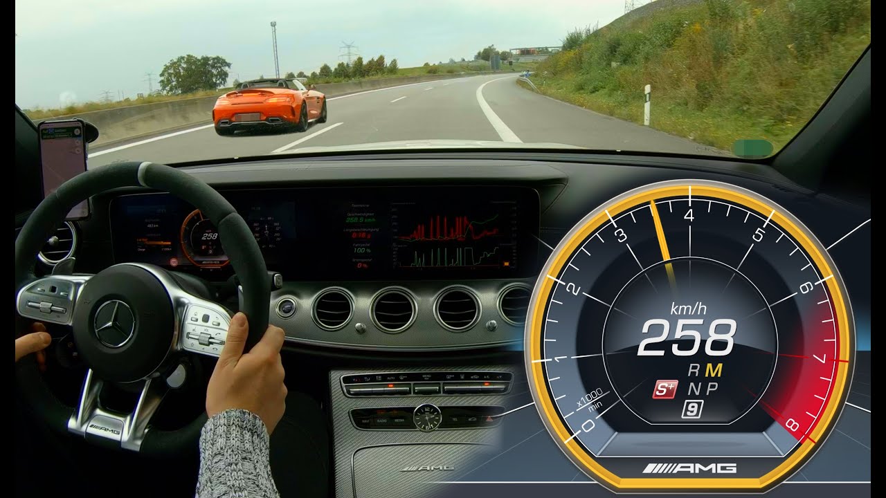 AMG E63S - meets - AMG GTC - UNLIMITED Autobahn [4k 60fps] - YouTube