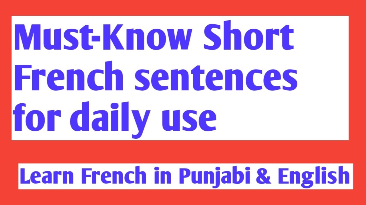 Spoken French Lesson|| Learn French level A1,A2|| French learning ...