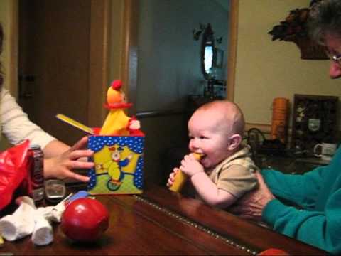 Jack In the Box Baby laughing - YouTube