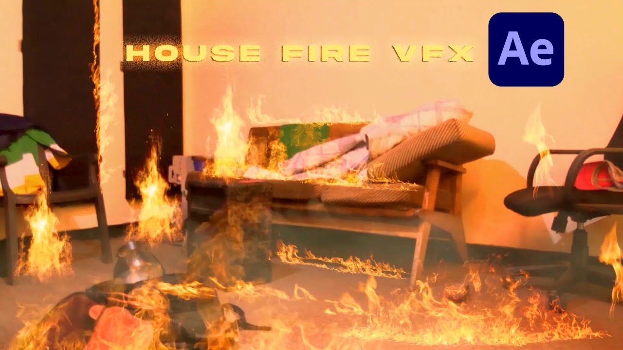 How To Create Fire Burning Inside House - After Effects Tutorial - YouTube