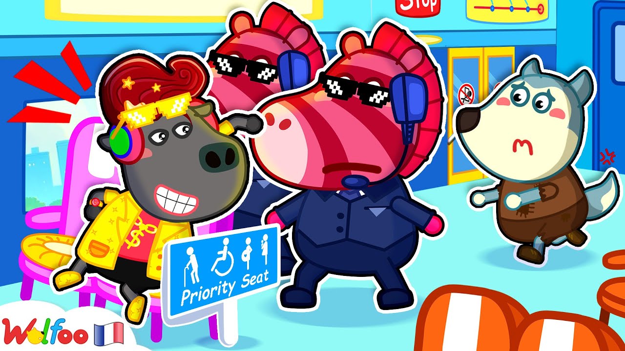 Bufo, Ne Sois Pas Méchant Dans Le Bus ! 🚌 Dessin Animé Pour Bébé 🎉 ...