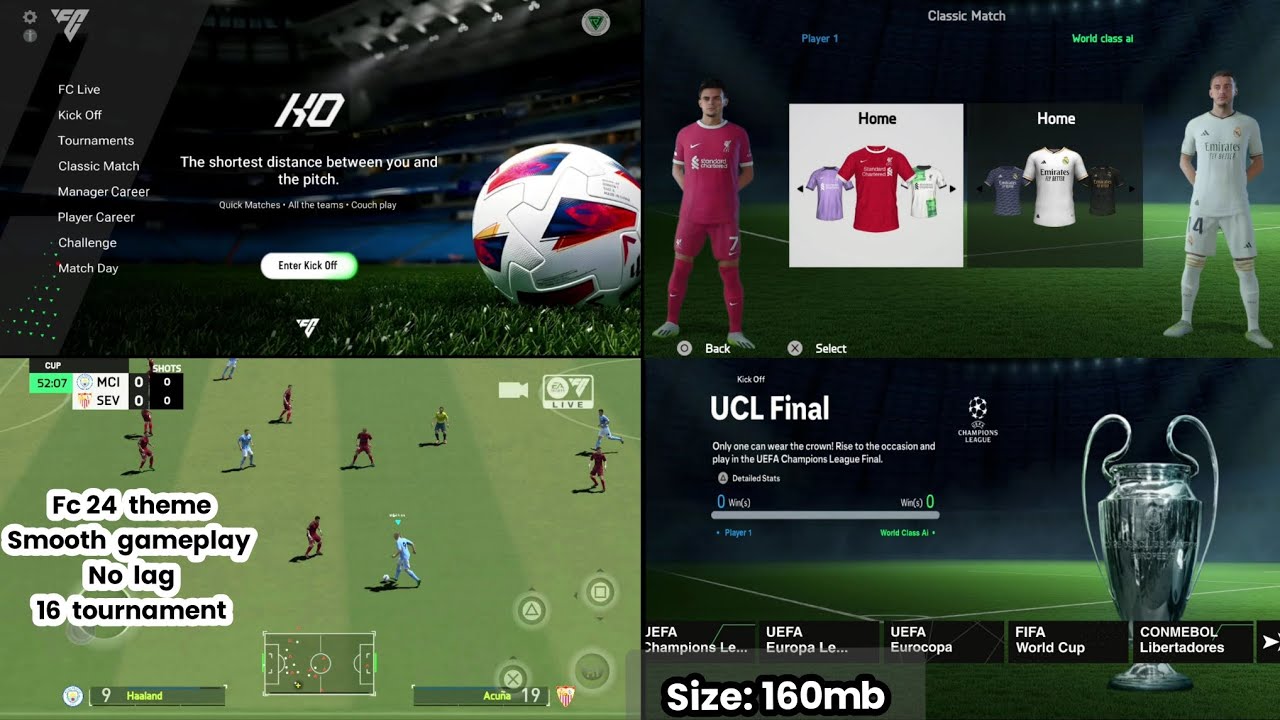 EASPORTS FC 24 GRAPHICS/THEME UPDATE_ on Fifa 16 Mobile Offline. (size ...