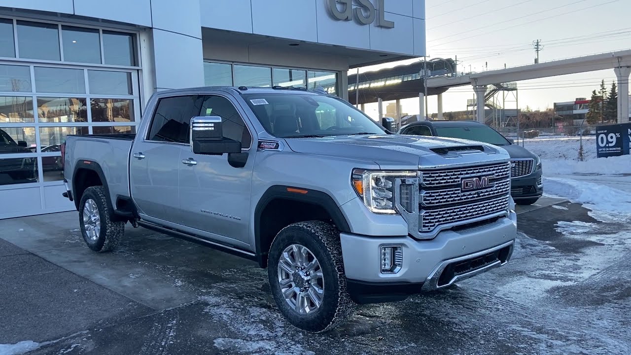 Silver 2021 GMC Sierra 3500HD Denali Denali Review - GSL GM City - YouTube