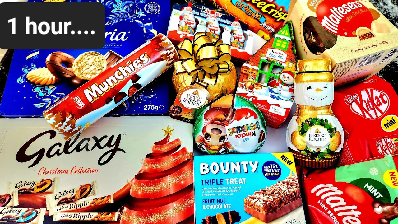 100 + ultimate snack opening 1 hour of candy opening, Kit kat Smarties ...