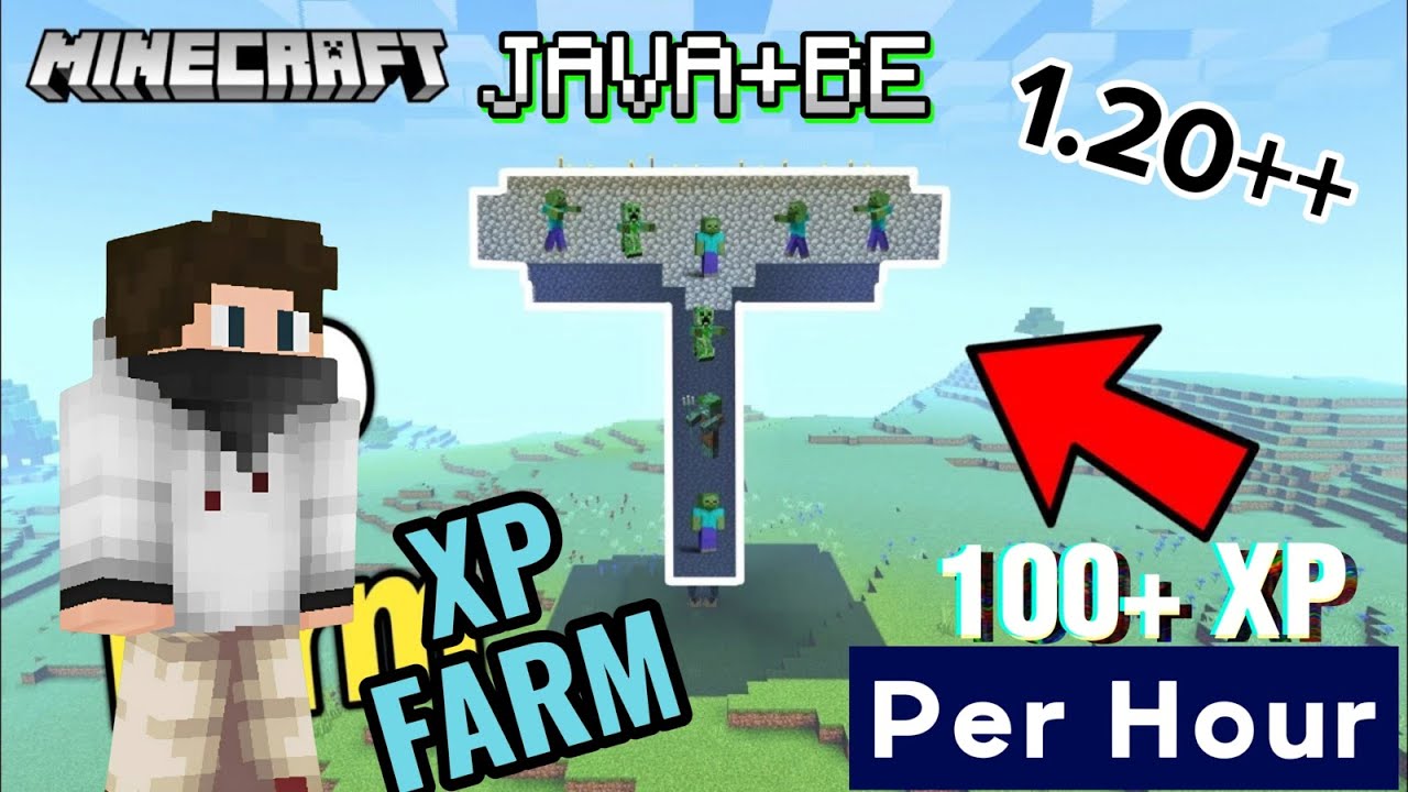 Easiest XP+Gunpowder Farm In Minecraft 1.20+ JAVA+BE "Without Spwaner ...