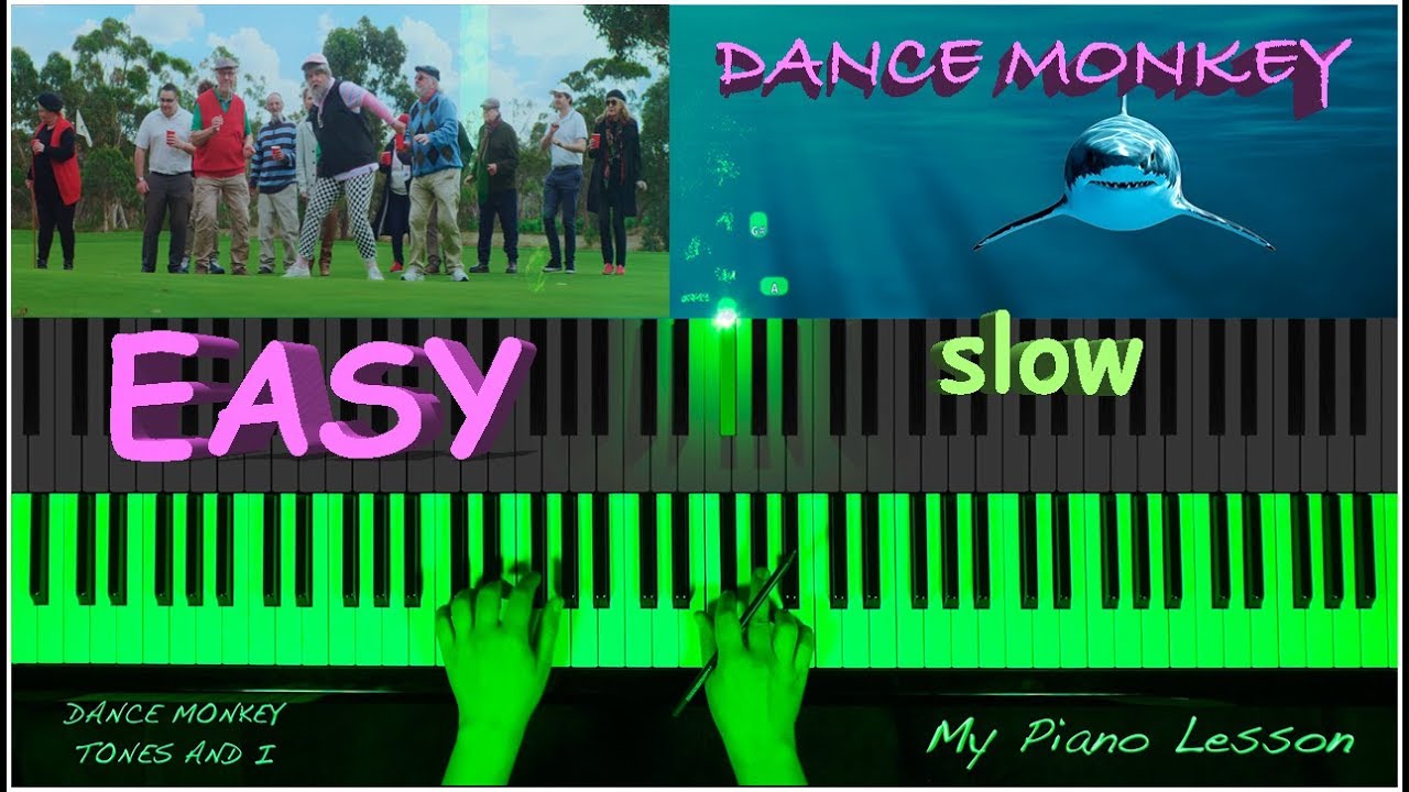 DANCE MONKEY - SLOW EASY Piano Tutorial (TONES AND I - Easy Slow Piano ...