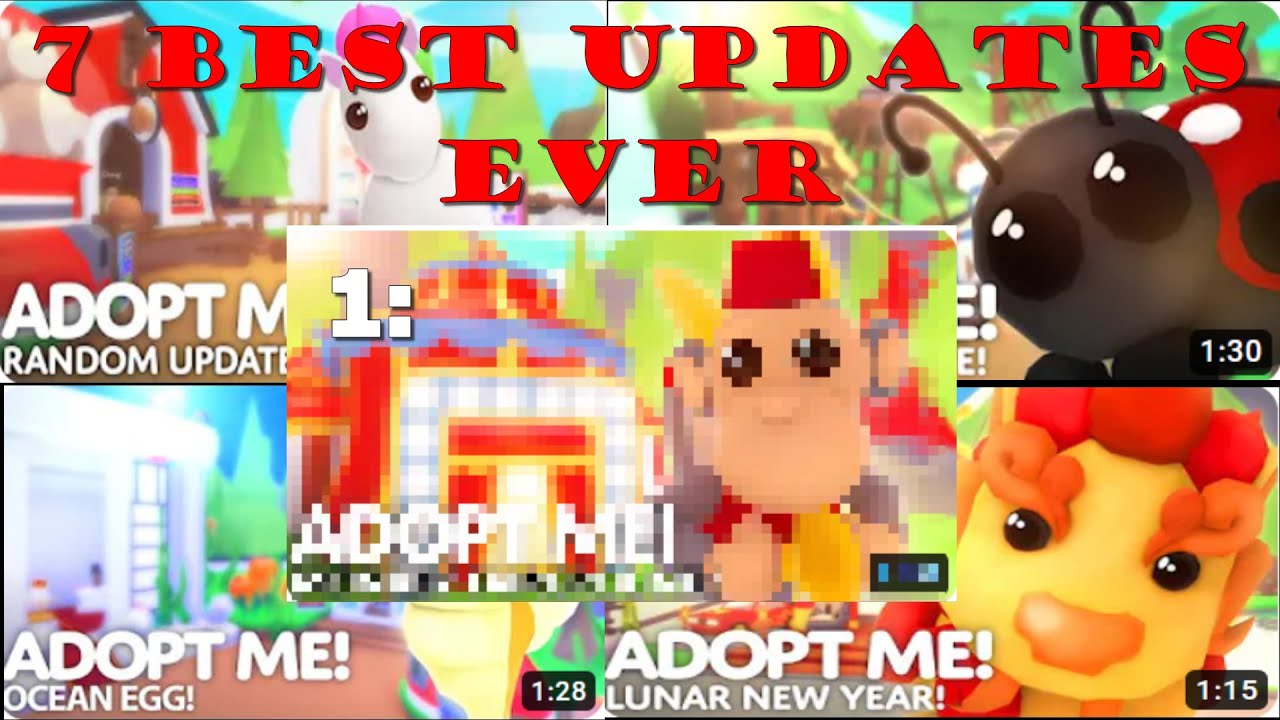 7 OF THE BEST UPDATES IN ADOPT ME HISTORY - YouTube