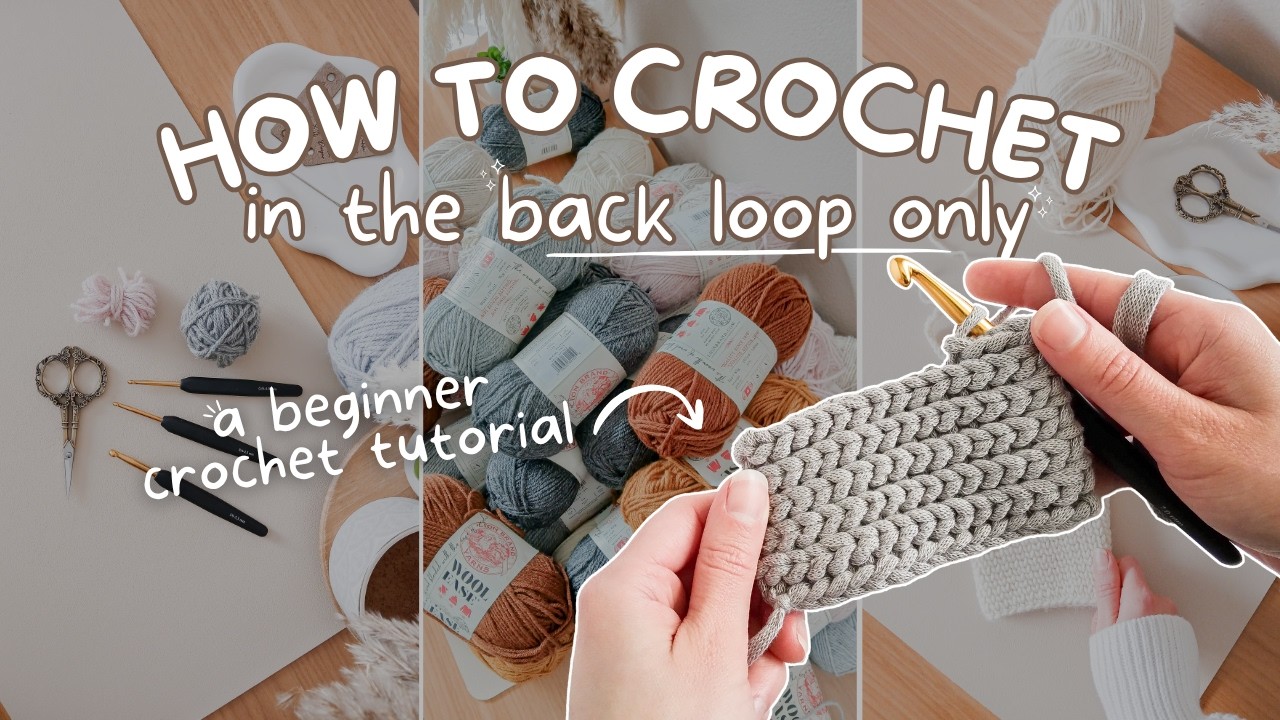 How to Crochet in the Back Loop Only (blo) and Make a Knit Like Texture ...