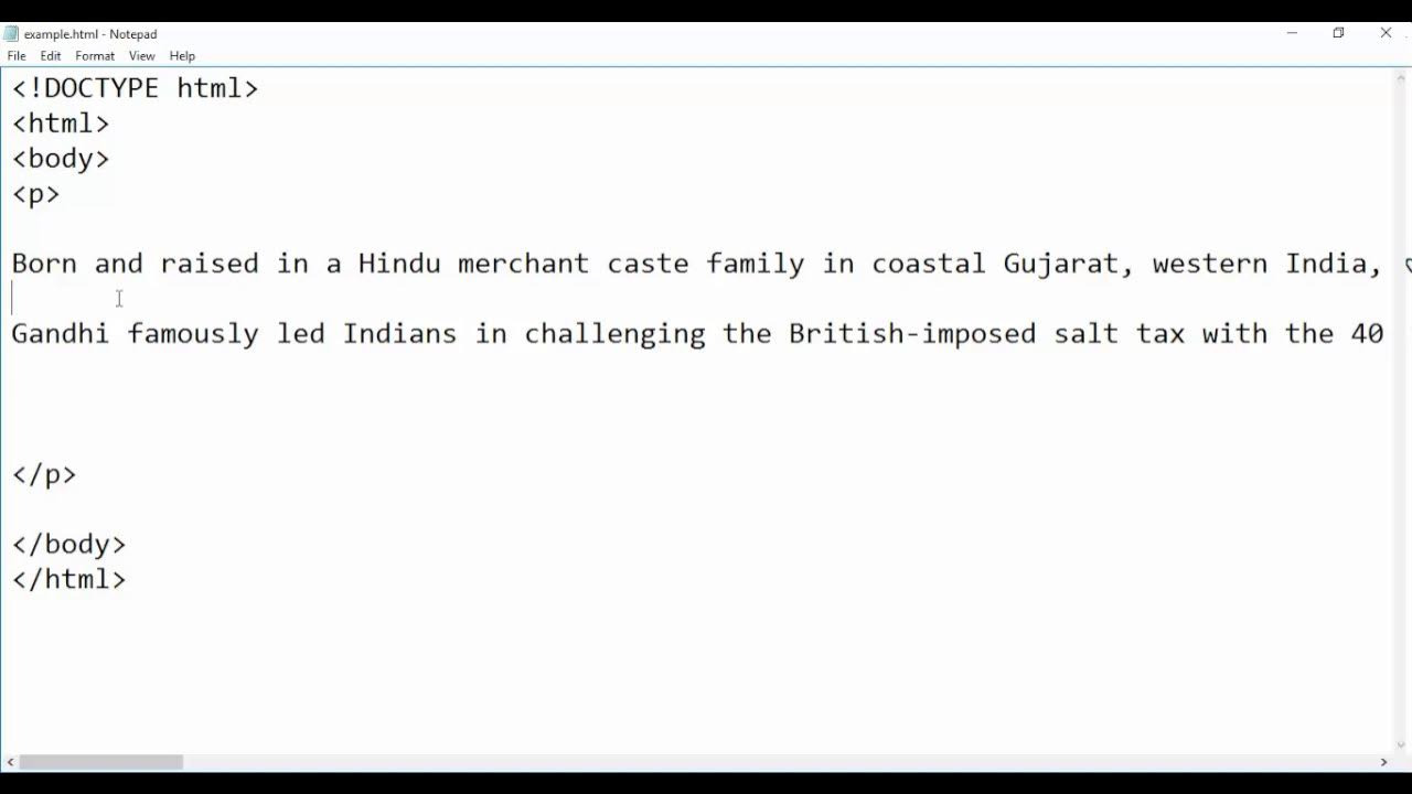 HTML - Break Paragraph br tag - Intact Abode - YouTube