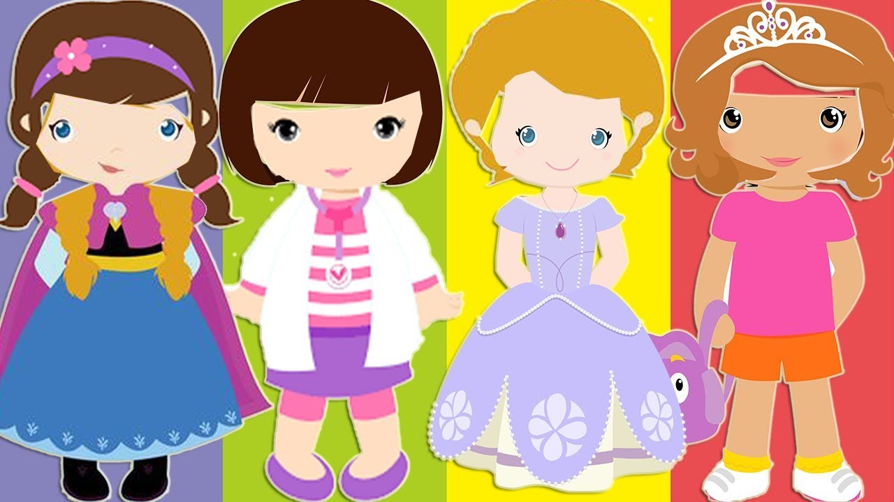 Wrong Hairs Dora The Explorer Sofia Elsa Frozen Doc Mctuffine Disney ...