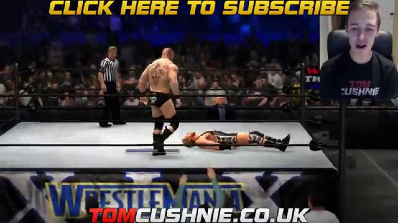 WWE 2K14 - "SHOOTING STAR PRESS!" - Brock Lesnar Vs Jack Swagger LIVE ...