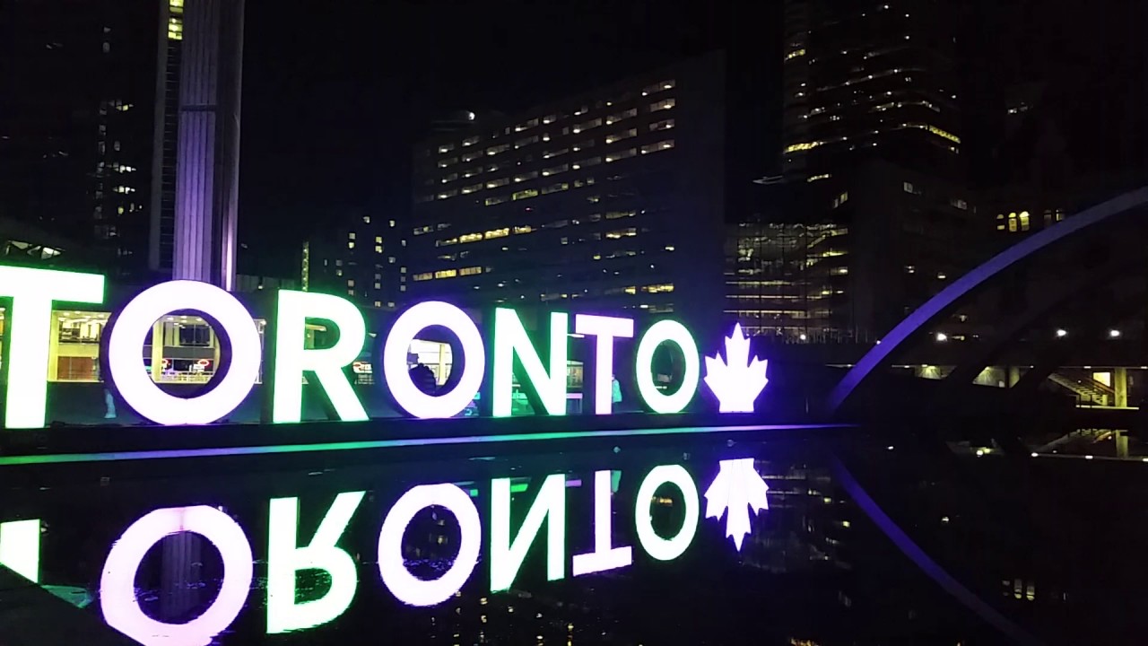 Trump Tower Toronto spire lighting installation - YouTube