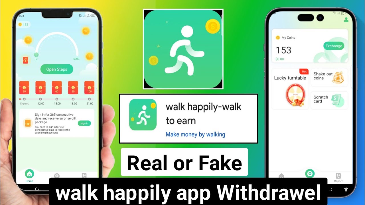 Walk Happily App Real Or Fake - WalkHappily App Withdrawal Proof ...