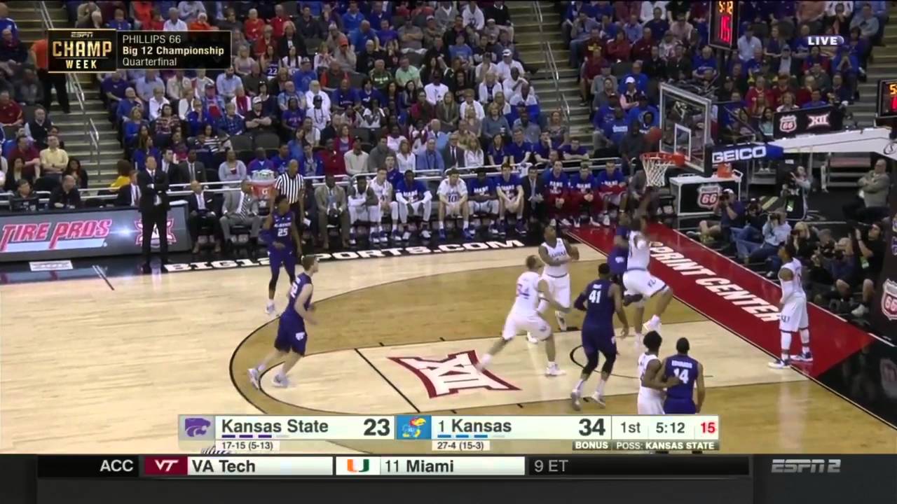 Kansas vs Kansas State | 2015-16 Big 12 Men's Basketball Highlights ...