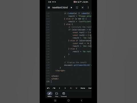 html quadratic equation solver#project #htmlcss #javascript internal ...