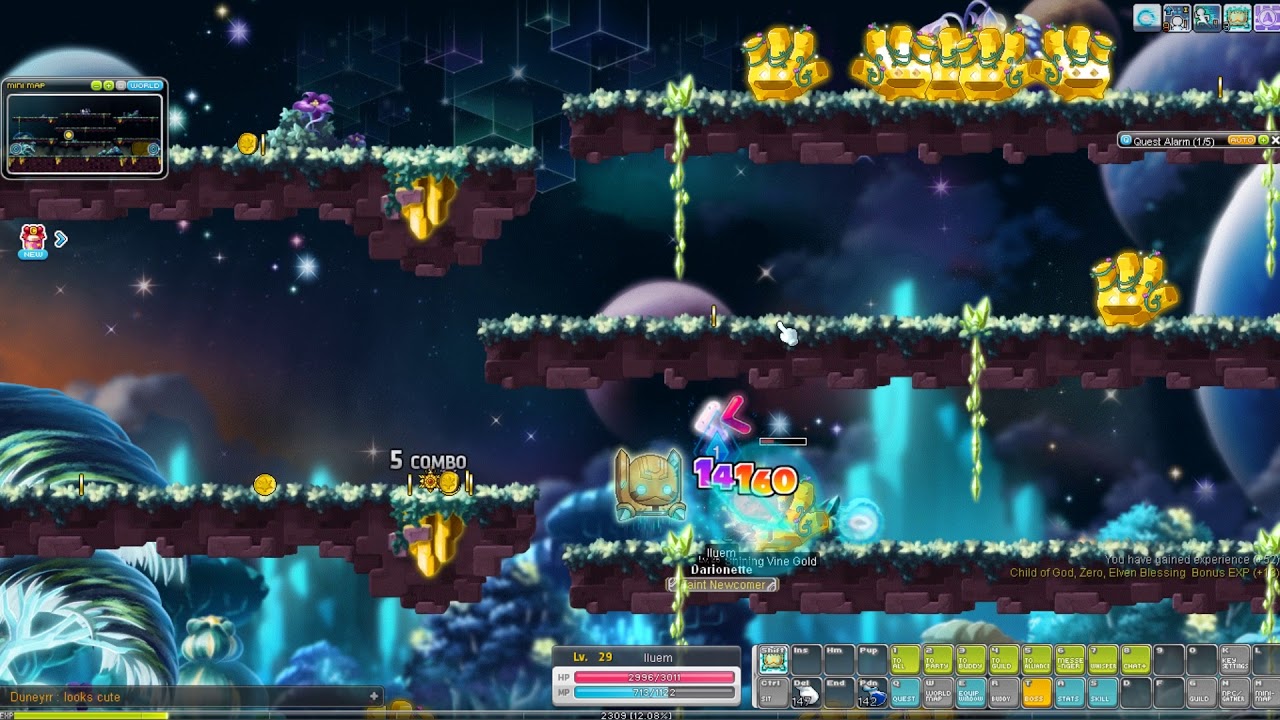 [Maplestory Nova] Illium 1st Job Skills - YouTube