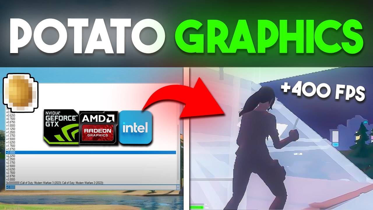 How to Get Potato Graphics in Fortnite! (Max FPS + 0 Delay) In Intel ...