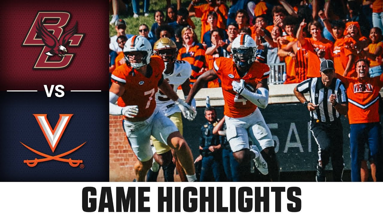 Boston College vs. Virginia Game Highlights | 2024 ACC Football - YouTube