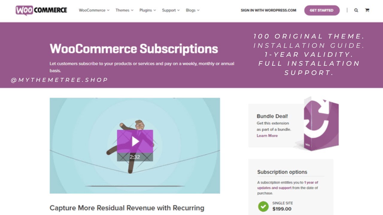 Woocommerce Subscriptions Download Original with Lifetime Update - YouTube