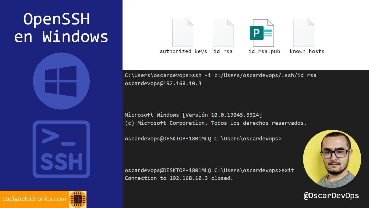OpenSSH en Windows - YouTube