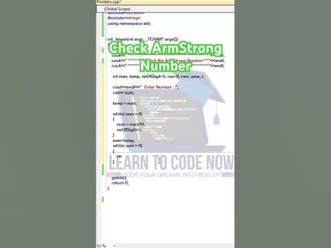 Check ArmStrong Number. #programming #programmingtips #codingandprogramming #coding # ...