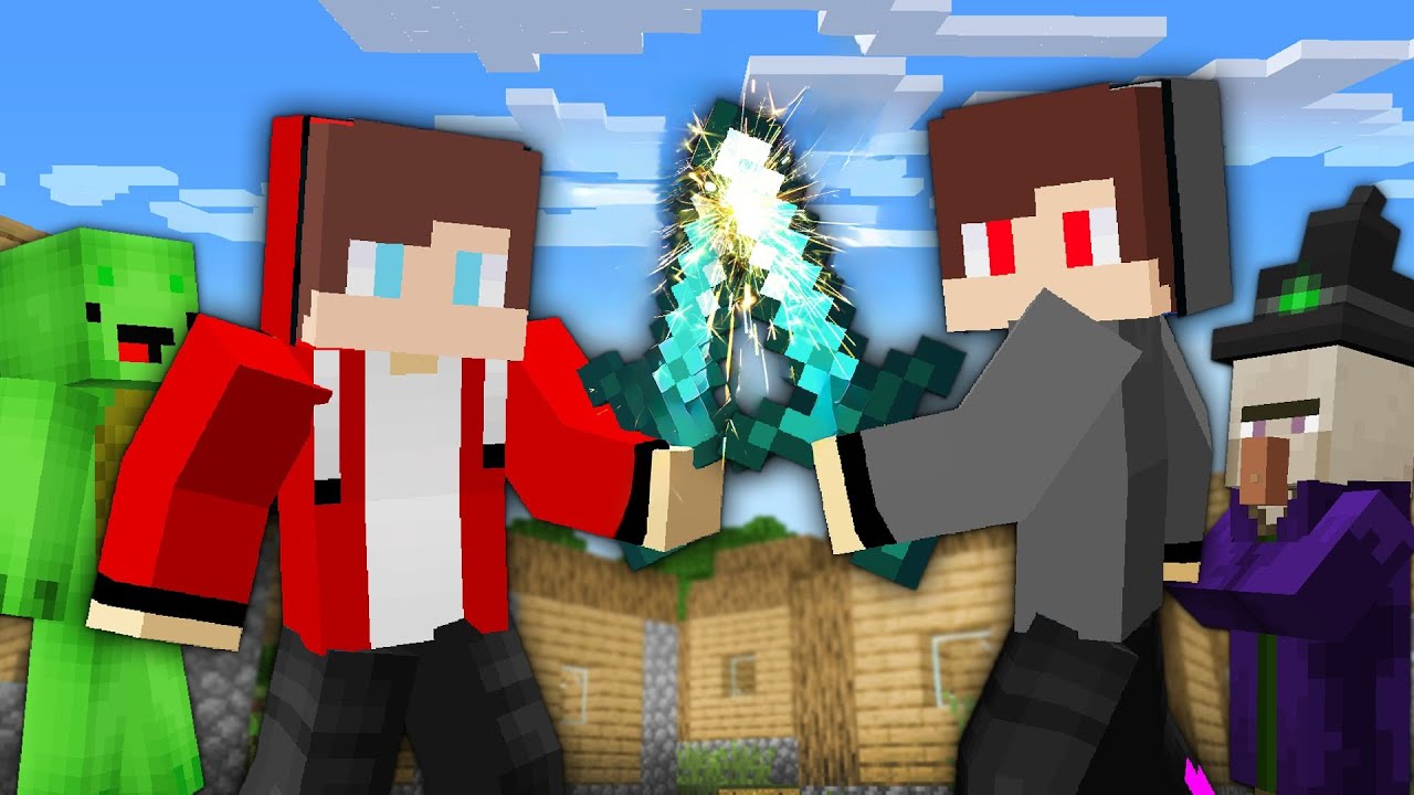 Scary DARK JJ vs JJ and Mikey Battle in Minecraft Challenge - Maizen JJ ...