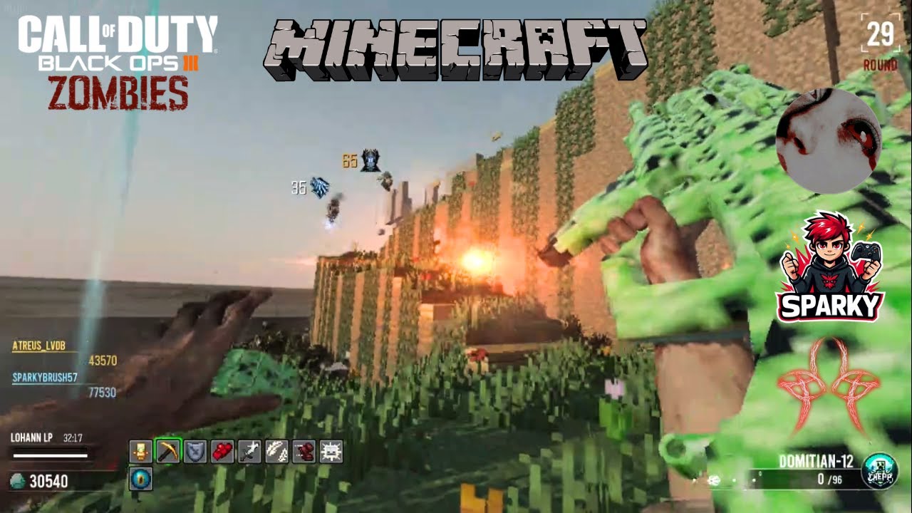 MAPA DE TORRE COMPLICADA EN BO3 ZOMBIES DE MINECRAFT: CON ATREUS Y ...