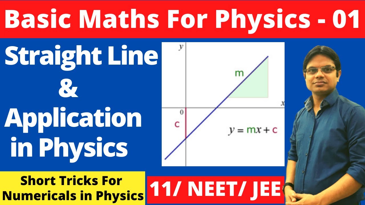 Basic Mathematics For Physics Class 11 Physics | Lec -1 | Straight Line ...
