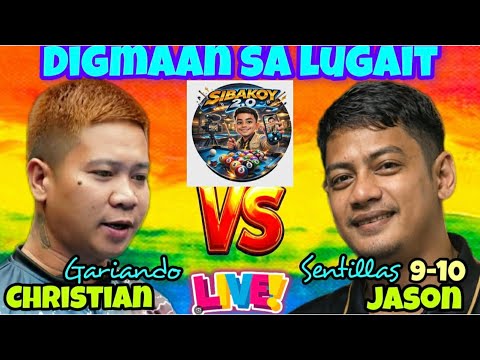 CHRISTIAN GARIANDO vs JASON SENTILLAS 9,10 HANDICAP🔥🎱