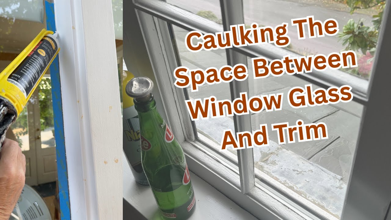 Caulking Between Window Glass And Trim 4K - YouTube