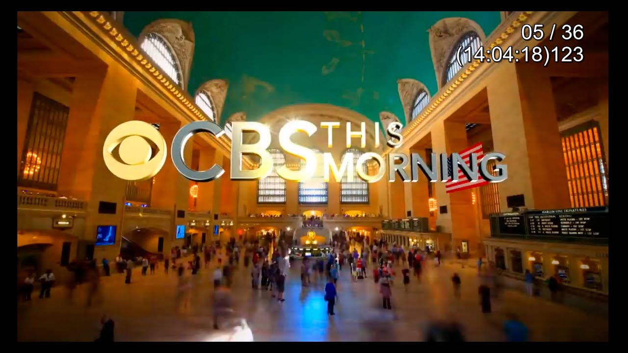 CBS This Morning Opening Sequence After Effects Study - YouTube