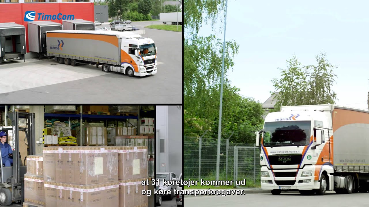 Transporto Marisa Litauen har tillid til TimoComs fragtbørs - YouTube
