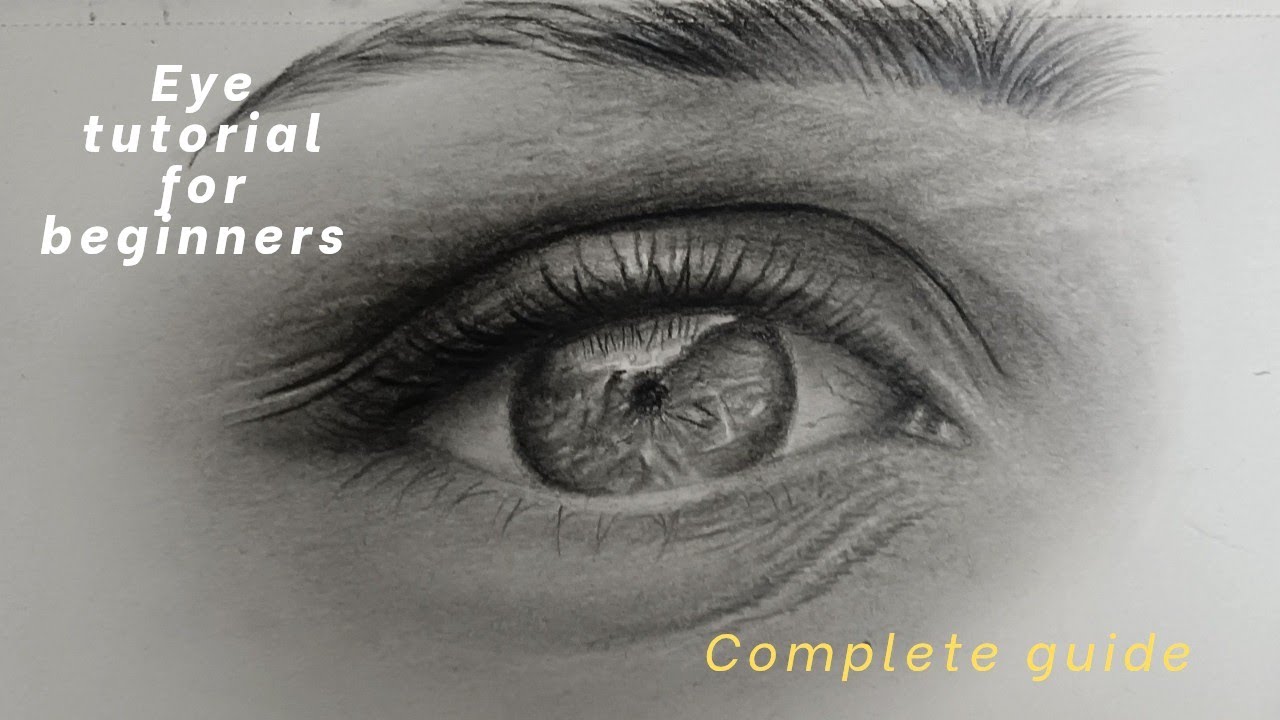 Easy eye tutorial for beginners/ pencil sketch/ art - YouTube