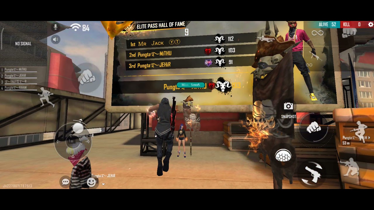 #FREE_FIRE 1st & 2nd Elite Pass pro lobby Pungta࿐Gamer fighting - YouTube