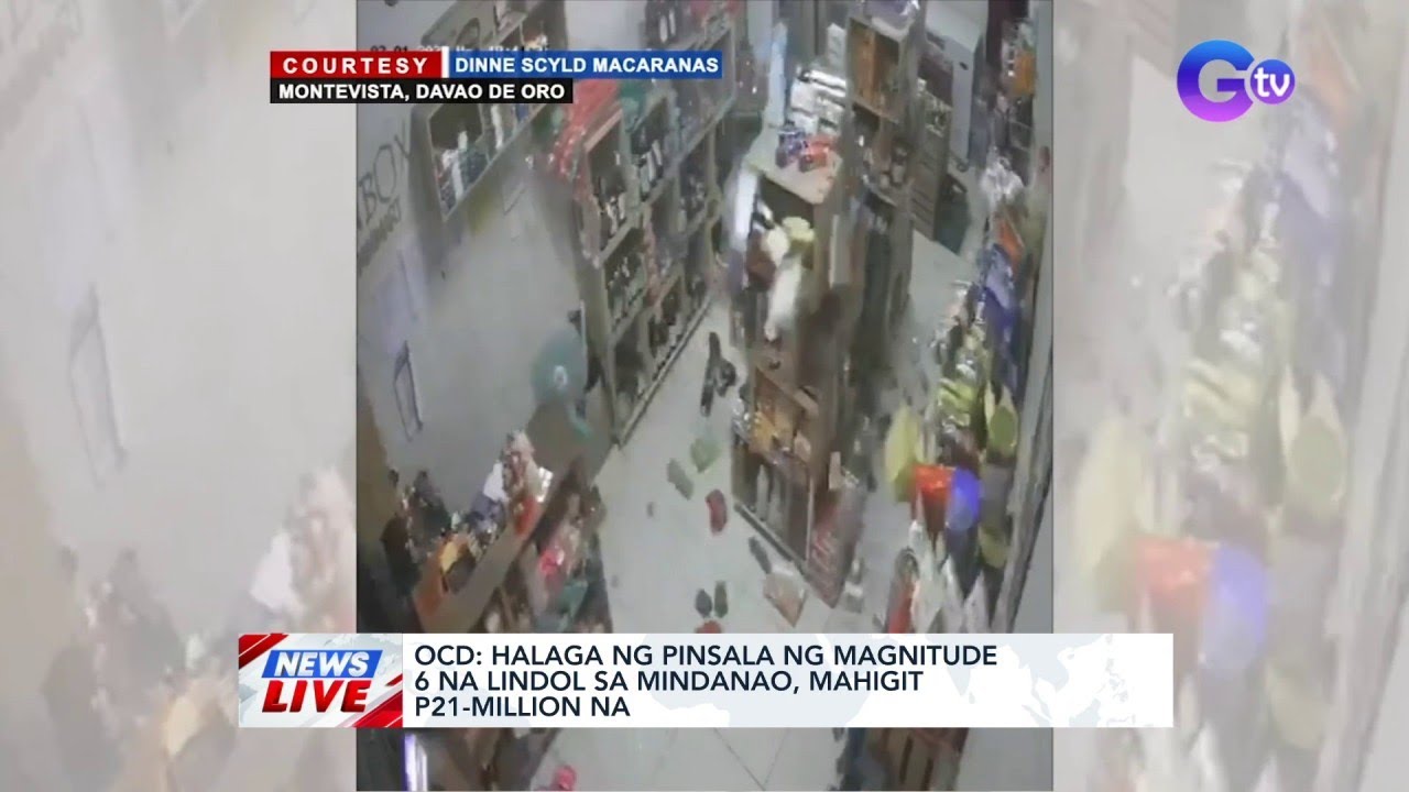 Halaga ng pinsala ng magnitude 6 na lindol sa Mindanao, mahigit P21 ...