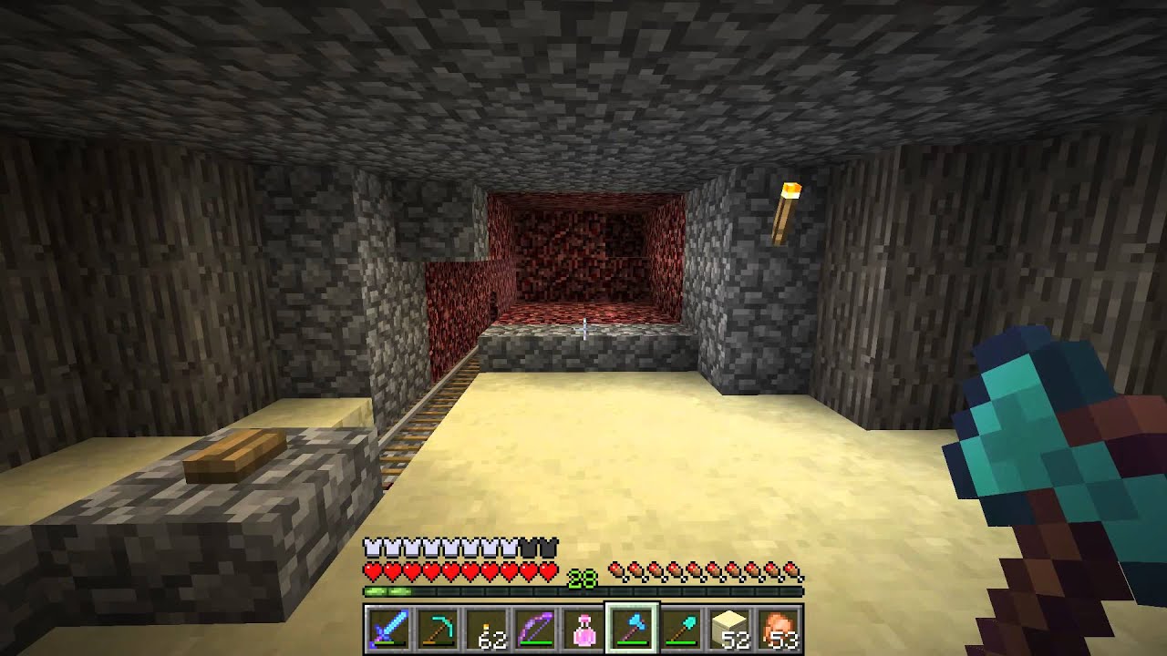[Minecraft survival] Nether rail station (episode 3) - YouTube