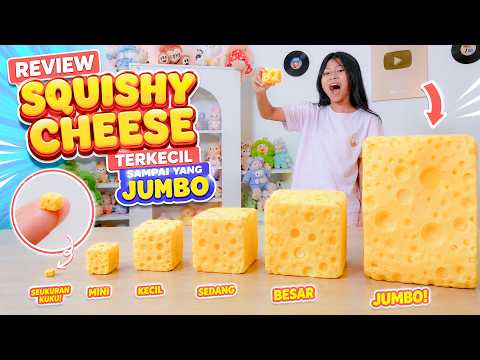 REVIEW CHEESE SQUISHY VIRAL TERKECIL KE JUMBO!!!! #viralvideo #viralvideos