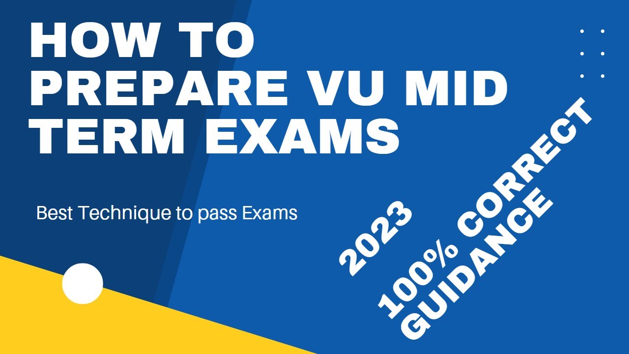 How to prepare vu mid term exams 2023 || best way to prepare mid term ...