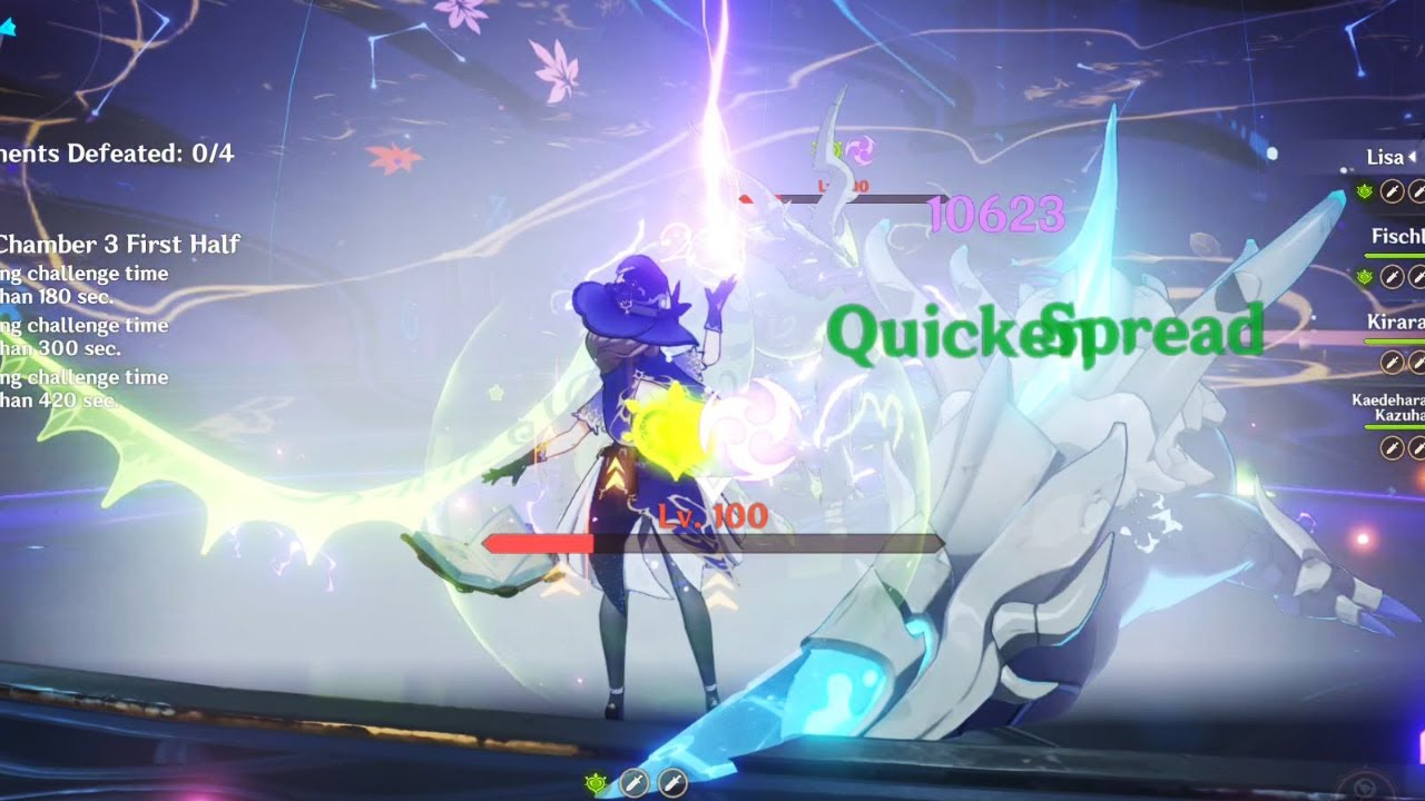 C4 Lisa C3 Kirara VS. Consecrated Beasts - Spiral Abyss 3.7 Floor 12-3 ...