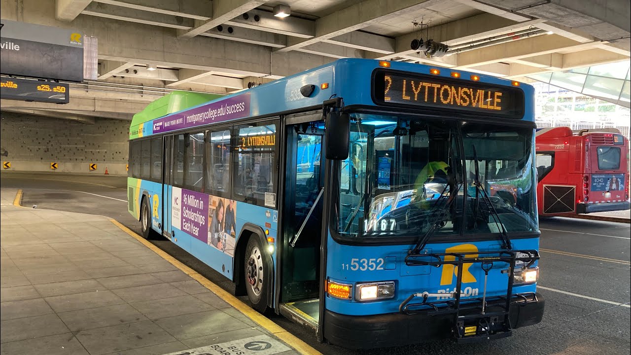 MCDOT Ride On 2011 Gillig Low Floor Advantage 5352 On Route 2 - YouTube