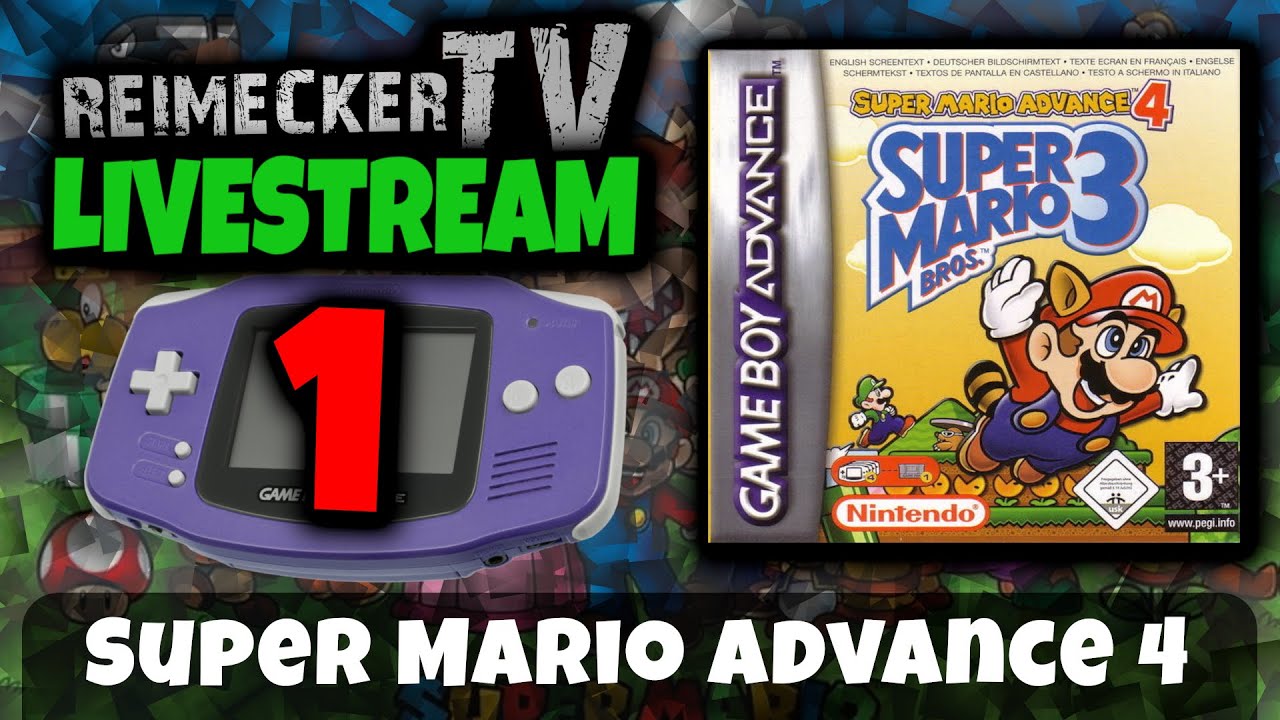 RTV - Livestream - Super Mario Advance 4 (GBA) Part 1 - YouTube
