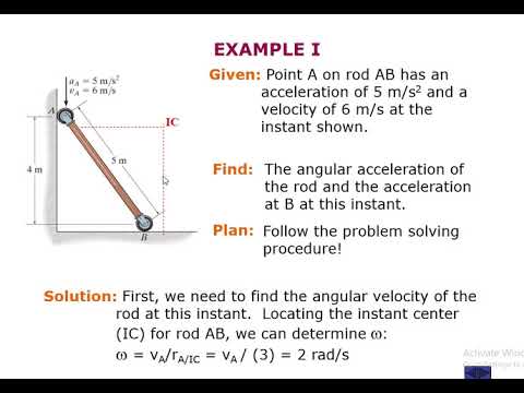 RELATIVE MOTION ANALYSIS ACCELERATION 2 - YouTube