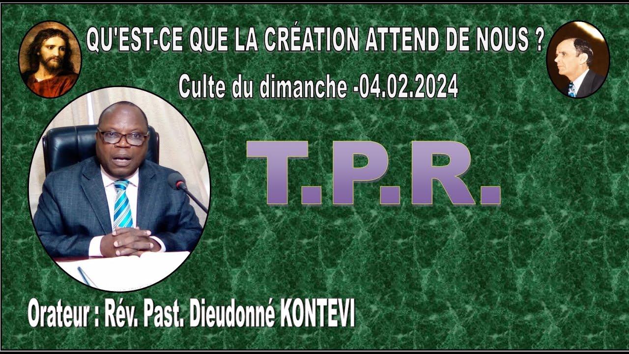 QU'EST-CE QUE LA CRÉATION ATTEND DE NOUS ? - Culte du dimanche -04.02. ...