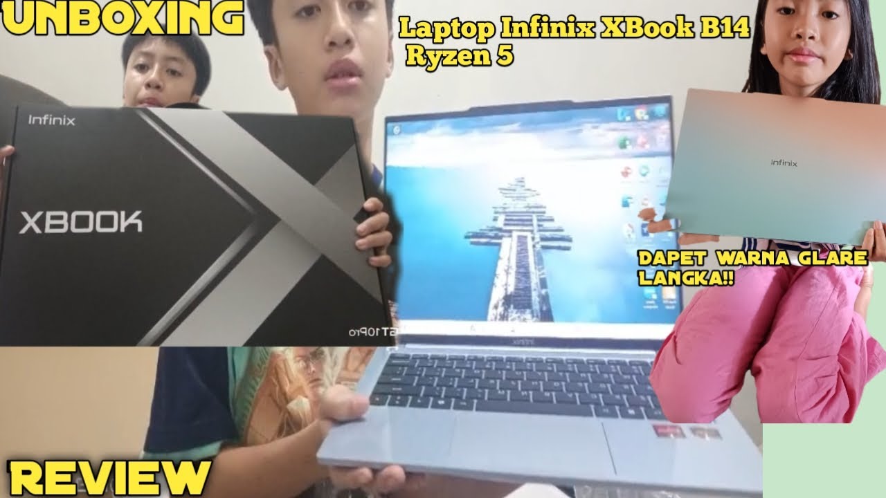 Laptop Infinix XBOOK B14 Ryzen 5 HS - Unboxing laptop Infinix xbook b14 ...