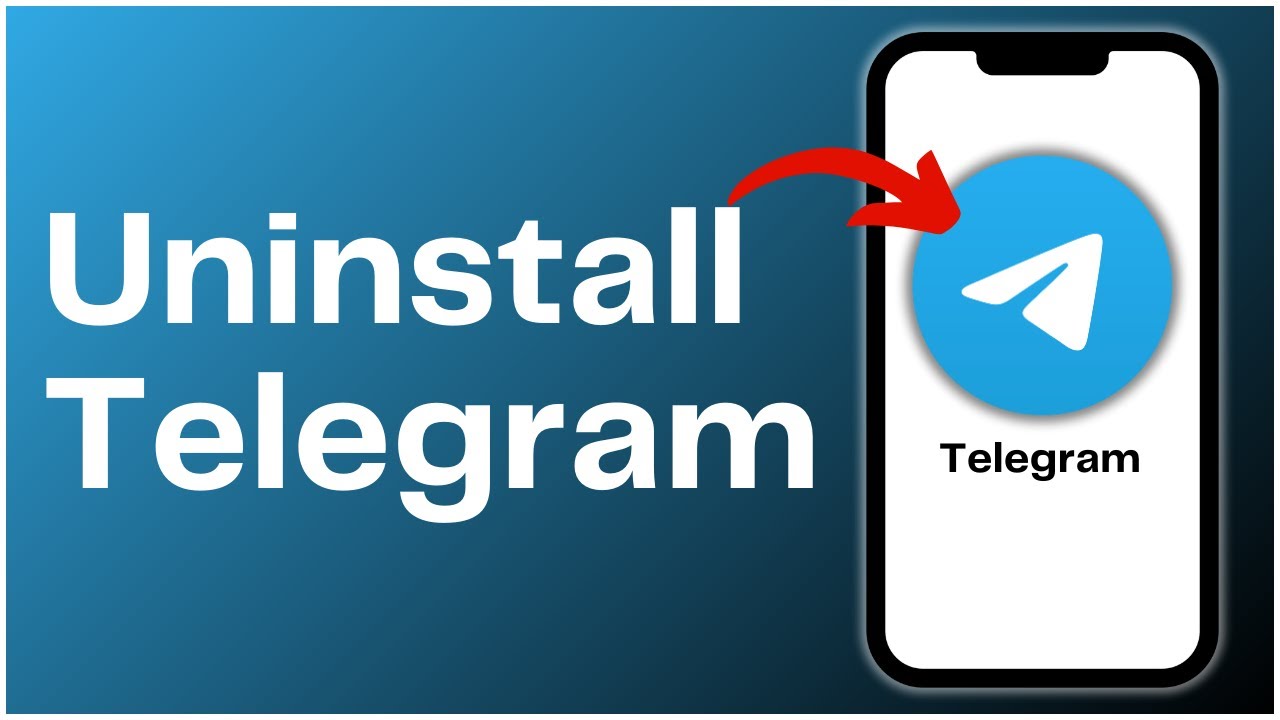 How To Uninstall Telegram On iPhone 2024 - YouTube