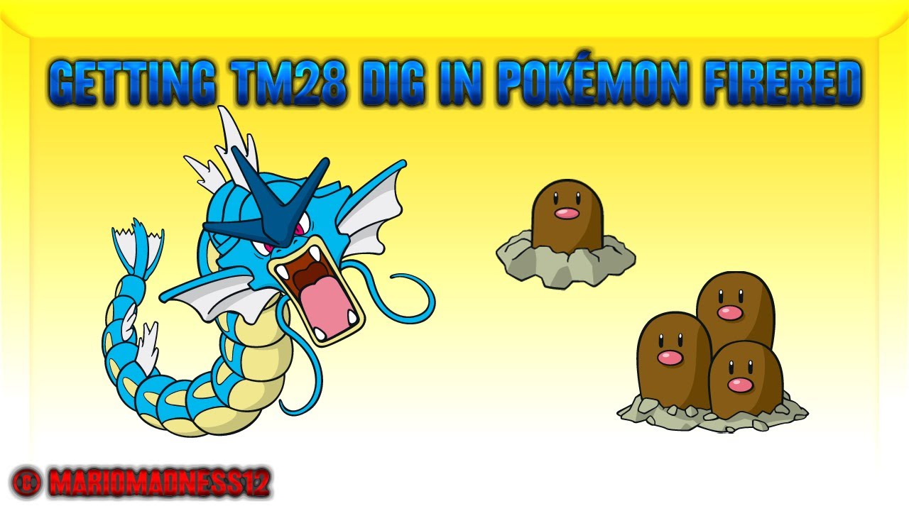 Getting TM28 Dig in Pokémon FireRed Version. - YouTube