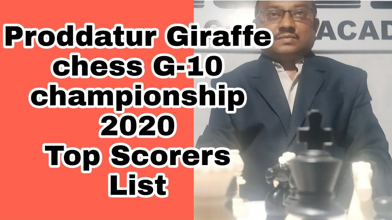 📱 press conference- Proddatur Giraffe chess G-10 championship 2020 ...