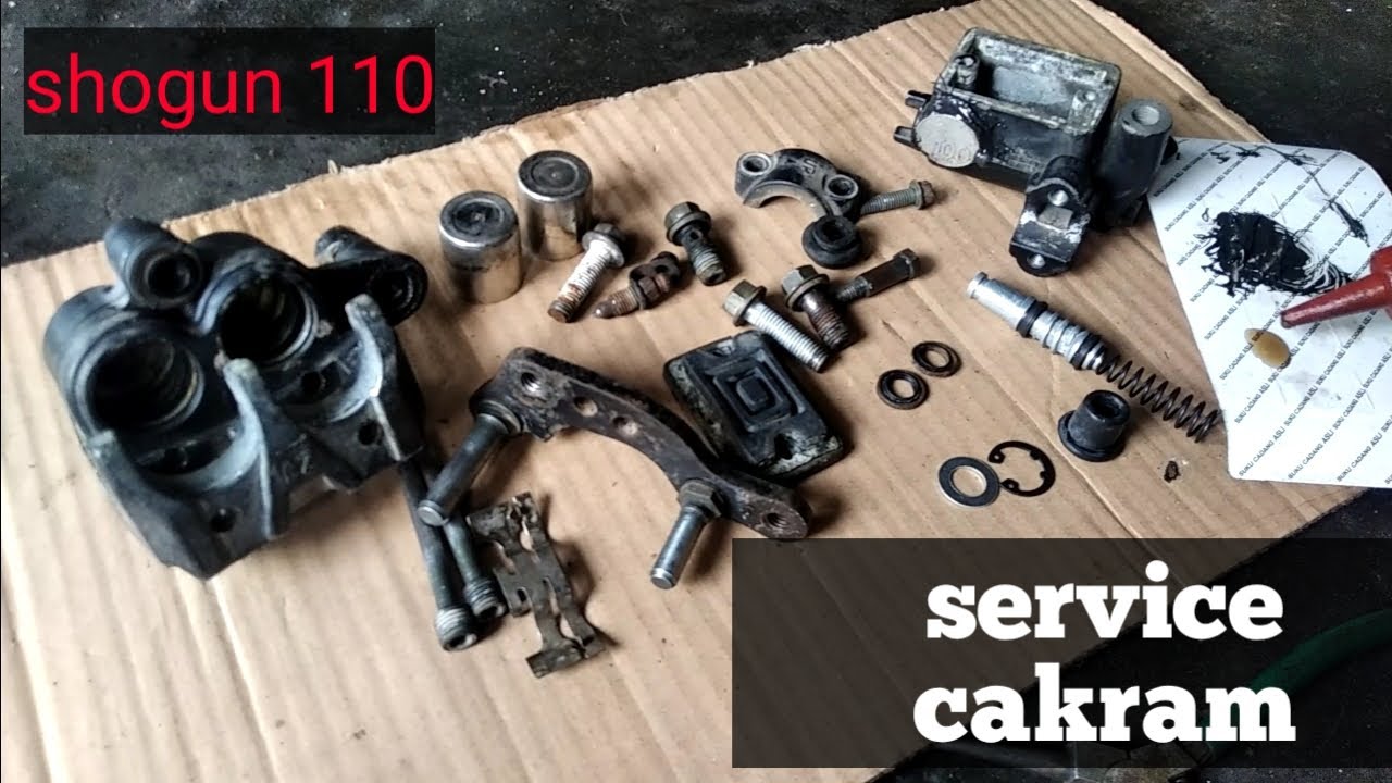 Service rem cakram motor-cara perbaiki rem cakram motor - YouTube