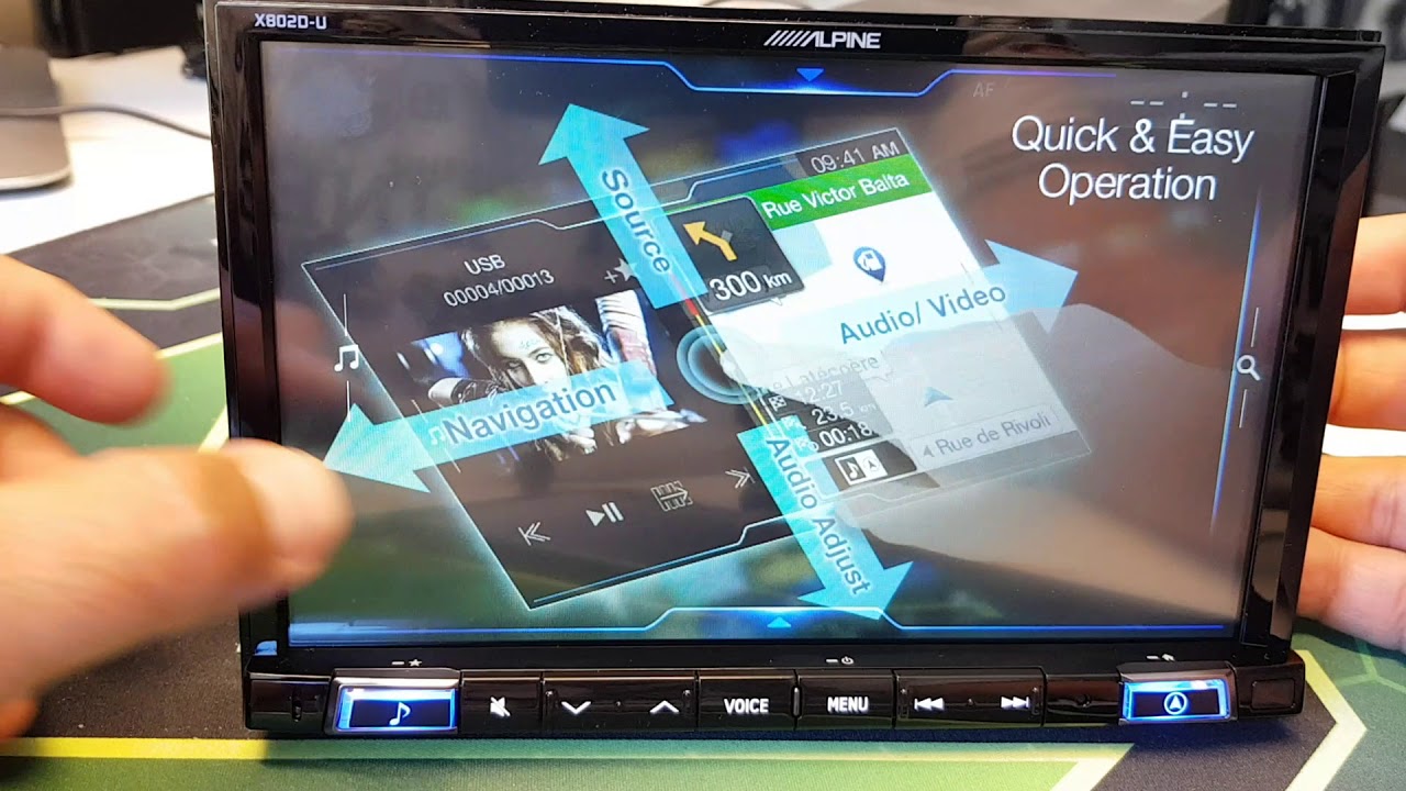 How to customize information shown in navigation mode Alpine X802D-U ...